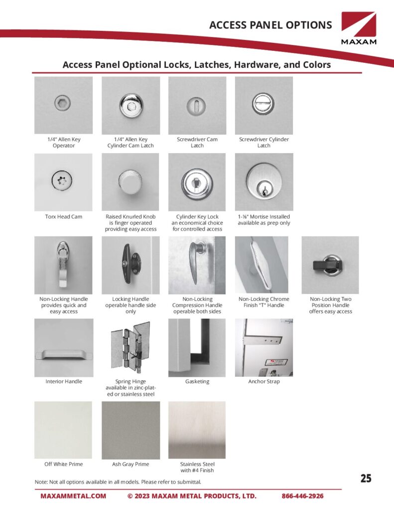 Access-Panel-Lock-Options-Maxam | Maxam Metal Products